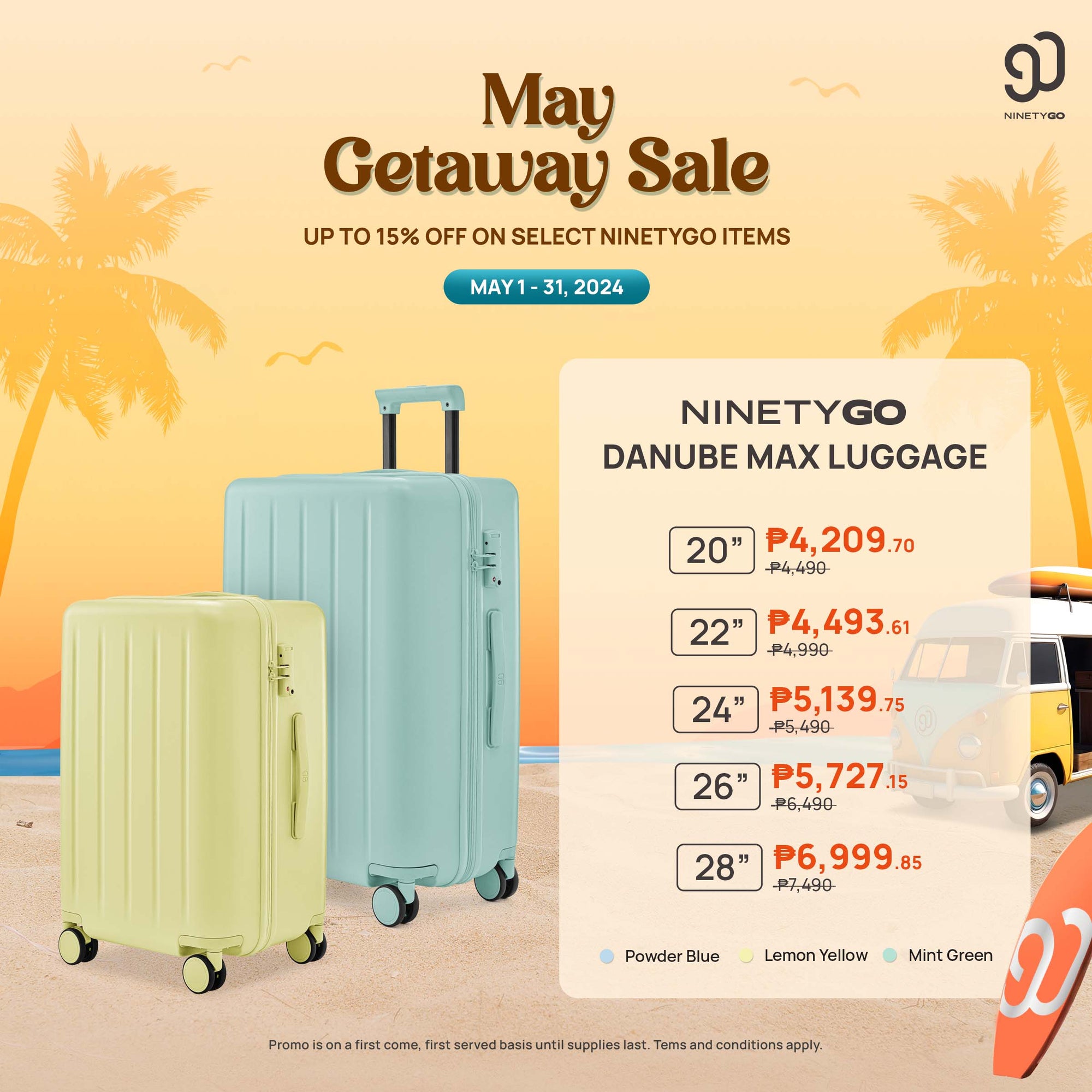 NINETYGO Danube Max Luggage | NINETYGO Philippines