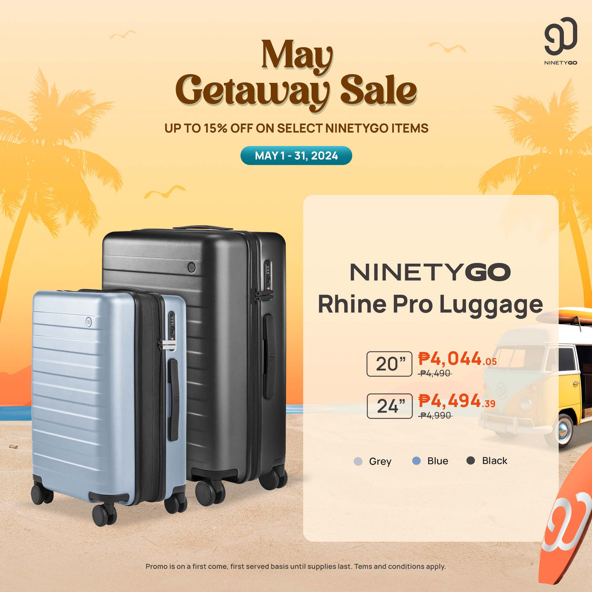 NINETYGO Rhine Pro Luggage | NINETYGO Philippines